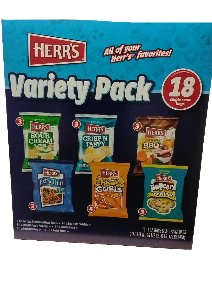 Herr's Herrs Variety Pack – Peters Market Inmate Delivery Services