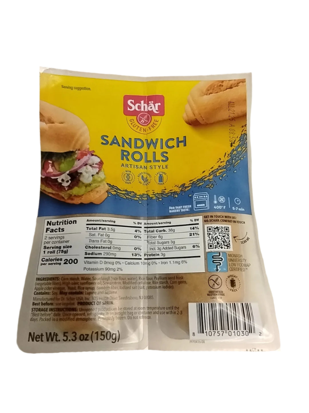 Schar sandwich rolls – Peters Market Inmate Delivery Services
