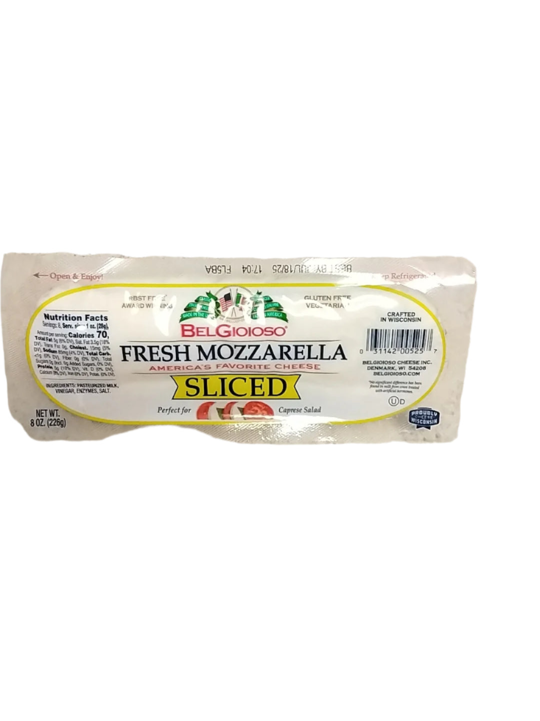 Belgioioso fresh mozzarella sliced – Peters Market Inmate Delivery Services