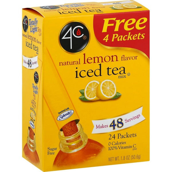 4C Foods Iced Tea Mix, Sugar Free, Natural Lemon Flavor – Peters Market ...